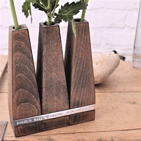 Multi Stem Beech Wood Vase By Warner S End