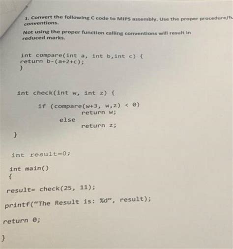 Solved See The Sample I Want The Answer In This Mips