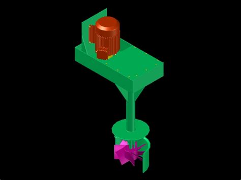 Agitator For Tank Of Bars In 3d In Autocad Cad 1 48 Mb Bibliocad