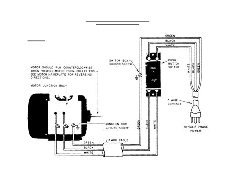 Single Phase Motor Wiring Wiring Diagram