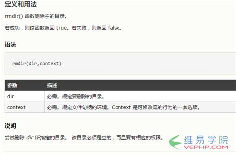 Php实例：php 删除指定文件夹的实例讲解 Php学习 维易php培训学院