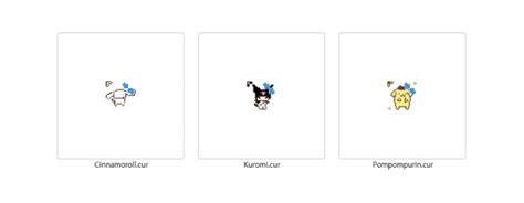 산리오 아이콘 마우스 커서 너무 귀엽다 재팬 카테고리