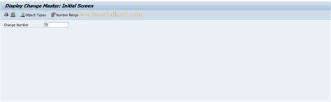 CC03 SAP Tcode Display Change Master