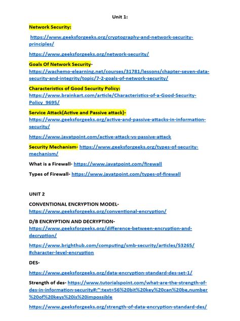 Unit 1 Unit 4 Links Crypto Pdf Public Key Cryptography Cryptography