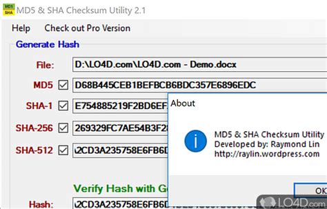 Md5 And Sha Checksum Utility Download