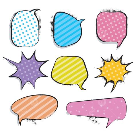 Comic Speech Bubbles Talk Speech Cartoon Vector, Talk, Speech, Cartoon PNG and Vector with ...