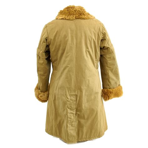 Original Imperial Japanese Army Wwii Quilted Fur Lined Winter Coat E