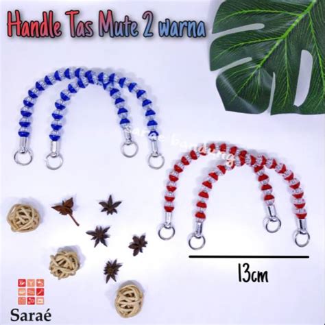 Jual Handle Tas Mute 2 Warna Size 13cm Cocok Untuk Pouch Tas Kondangan Handmade Shopee