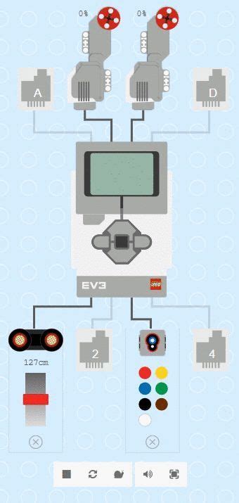 EV3 Simulator With Motors And Sensors Lego Mindstorms Lego