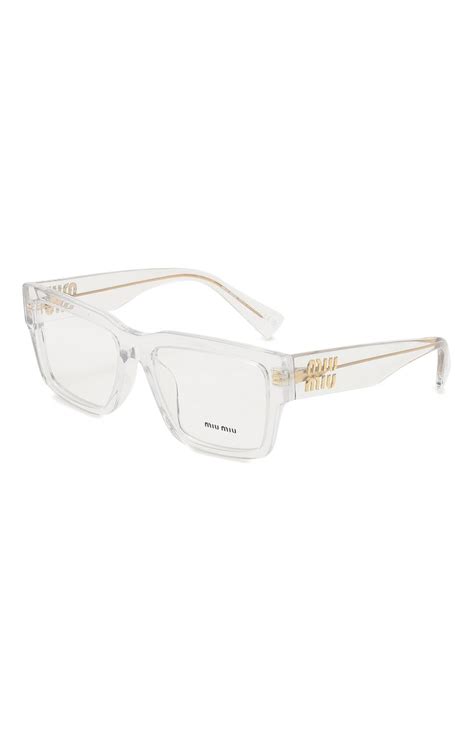 Женские прозрачные оправа Miu Miu купить в интернет магазине ЦУМ арт 02xv 2az101