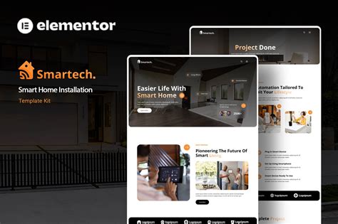 Smartech Smart Home Installation Elementor Template Kit