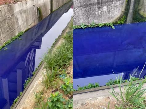 新竹驚現「藍色多瑙河」環保局曝元兇 住戶怒炸：好噁心 社會 中時新聞網