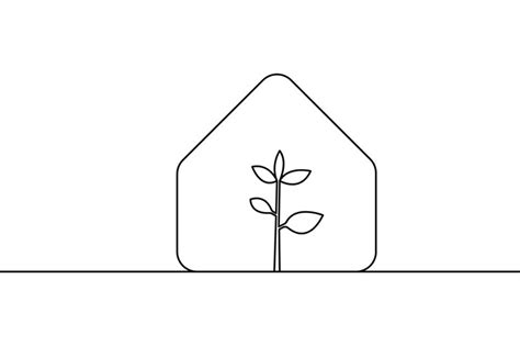 Premium Vector Ecology Sustainable Nature Planet Continuous One Line Drawing Of Isolated