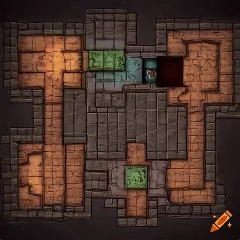 Tiles For Creating Dungeon Maps In Rpg Games On Craiyon