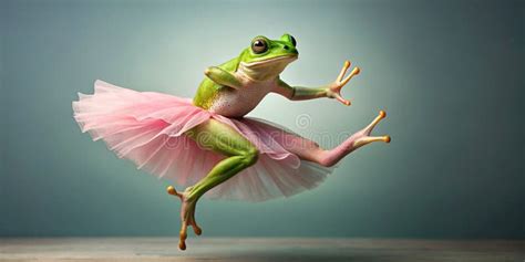 зеленая лягушка в юбке туту Иллюстрация штока иллюстрации насчитывающей туту год 325005774
