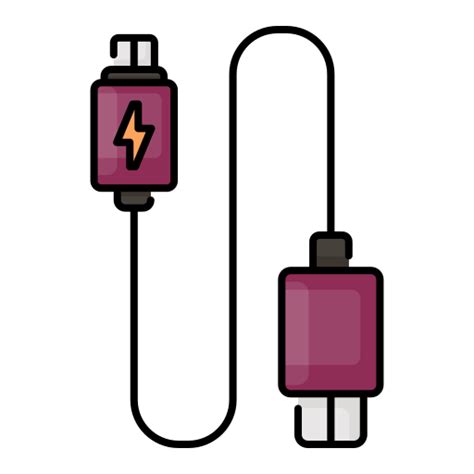 Usb Cable Generic Outline Color Icon