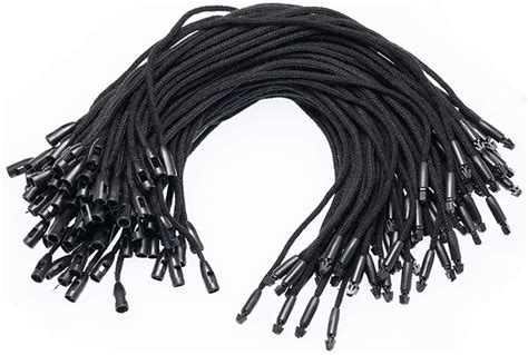 200 Pcs Hang Tag String Nylon Snap Lock Pin Loop Fasteners Security