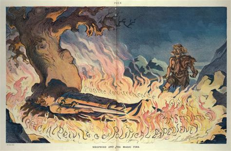 Siegfried And The Magic Fire American Cartoon Puck Magazine
