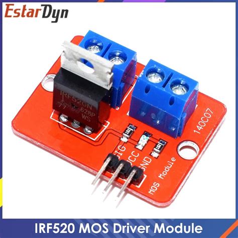 0 24v top mosfet button irf520 mos driver module for arduino mcu arm raspberry pi