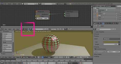 setting the world material blender cycles materials and textures