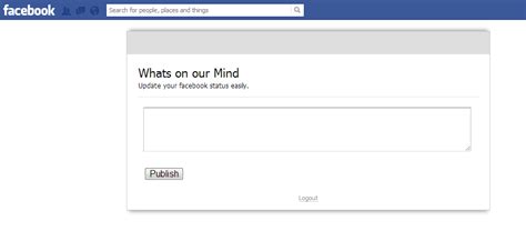 Update Your Facebook Status Using Php And Graph Api