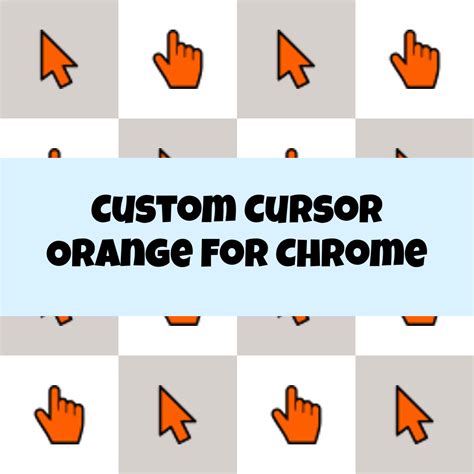 cute cursor custom cursor orange for chrome cursor space