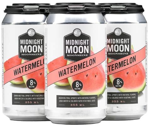 Midnight Moon Watermelon 4pk 12oz Can Legacy Wine And Spirits