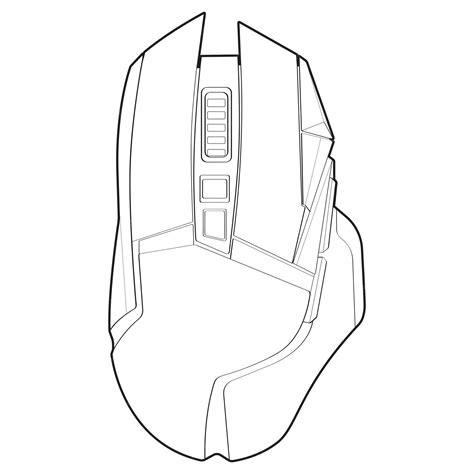 Premium Vector Computer Mouse Outline Drawing Vector Computer Mouse In A Sketch Style Computer