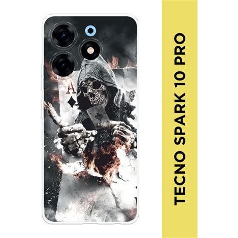 Силиконовый чехол на Tecno Spark 10 Pro Техно Спарк10 Про Карты