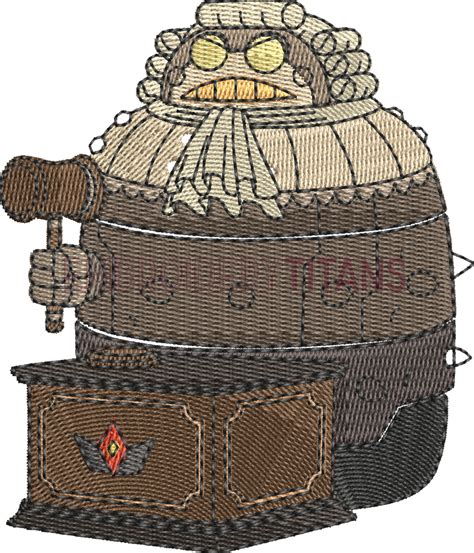 Judge Frobot Amphibia Free Machine Embroidery Design Download In Pes