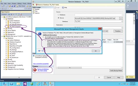 Restore TFS Backups From SQL Enterprise To SQL Express Naked Agility