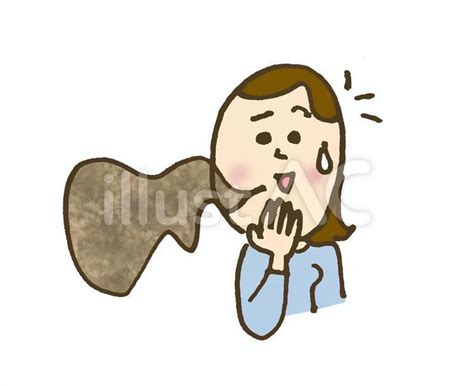 口臭イラスト No 22002104／無料イラストフリー素材なら「イラストac」