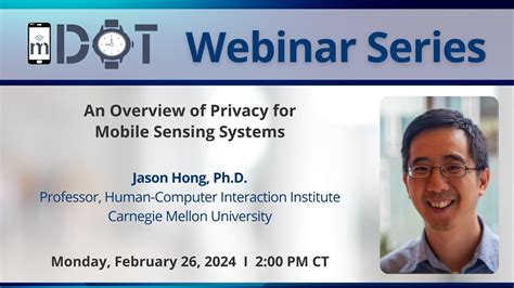 An Overview Of Privacy For Mobile Sensing Systems Youtube