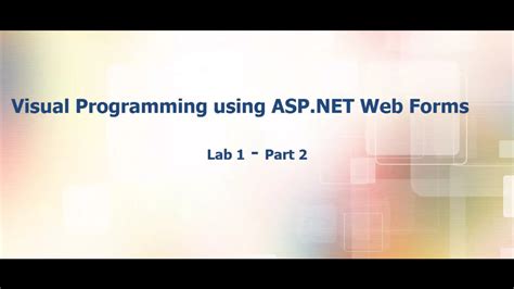 Visual Programming Lab1 Part 2 מבוא ל Html Youtube