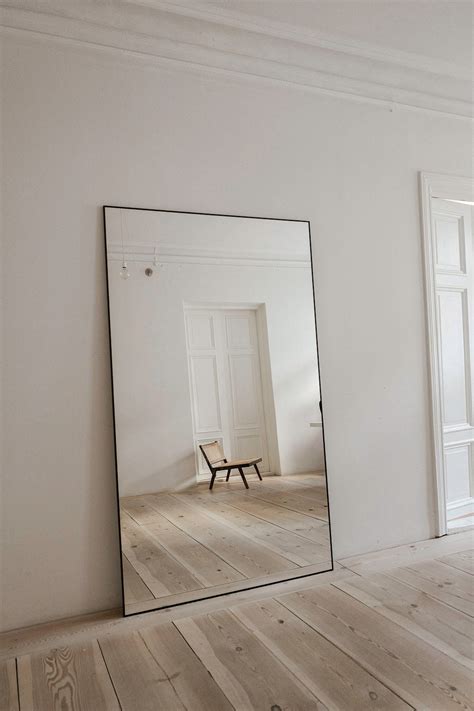 Oversized Luxury Full Length Mirror Floor Mirror Large Black Frame