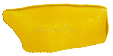 Yellow Paint Swatch On A White Background Stock Photo Image Of Yellow