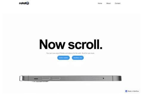 Scroll To Rotate D Phone Webflow