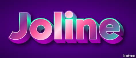 Joline Text Effect And Logo Design Name