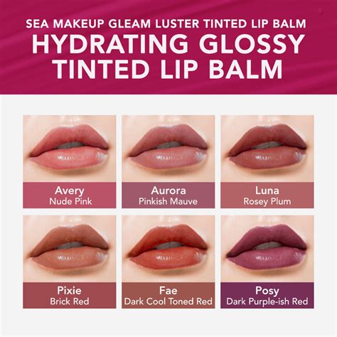 Jual Sea Makeup Hydrating Glossy Gleam Luster Tinted Lip Balm