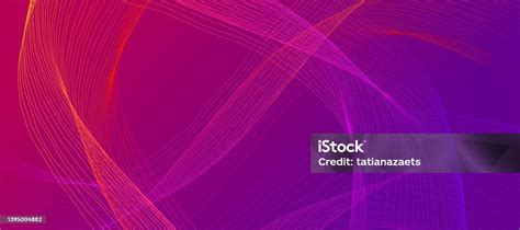 추상적인 디지털 미래 벡터 배경은 웨이브 라인으로 구성됩니다 기술 연결 개념 밝은 배경의 전자 조명 그림 3차원 형태에 대한 스톡 벡터 아트 및 기타 이미지 Istock
