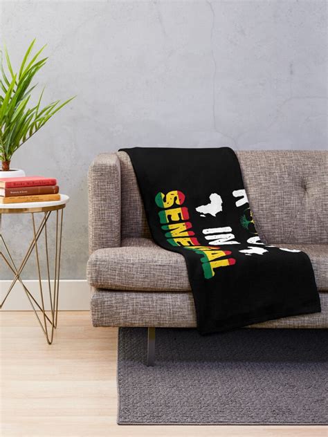 Senegal African Diaspora Ancestry Dna Roots Africa Map Throw Blanket