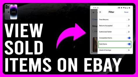 How To View Sold Items On Ebay On Iphone How To Find Sold Items On