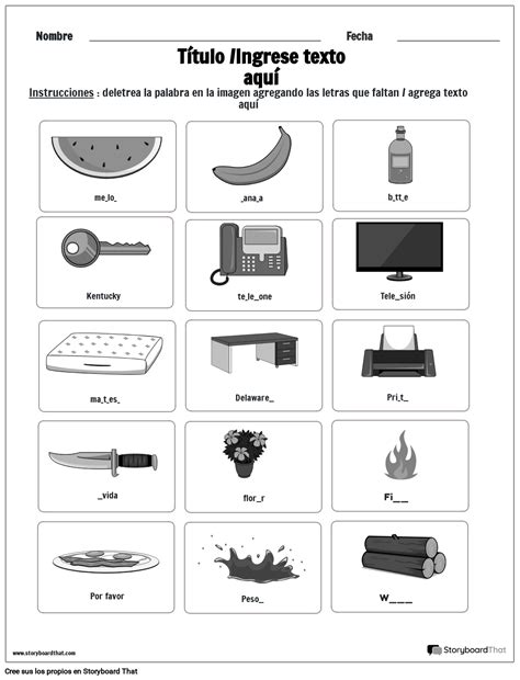Hojas De Trabajo Para Kg2 Ingles