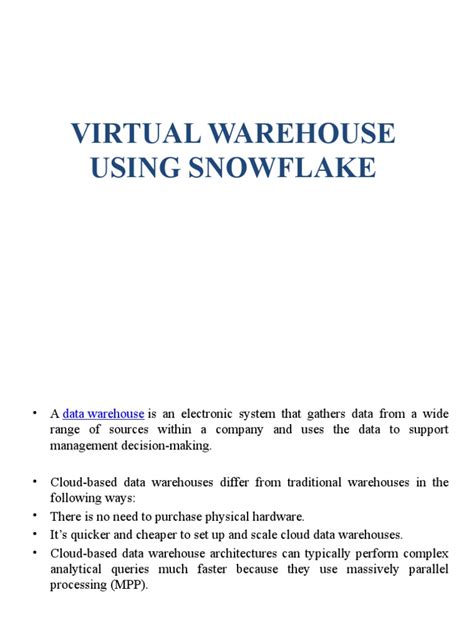 Snowflake Unit 1 Introduction Pdf Cloud Computing Software As A Service