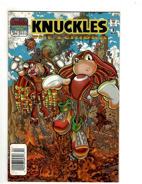 Knuckles The Echidna 11 VF Archie Adventure Series Comic Book Sonic