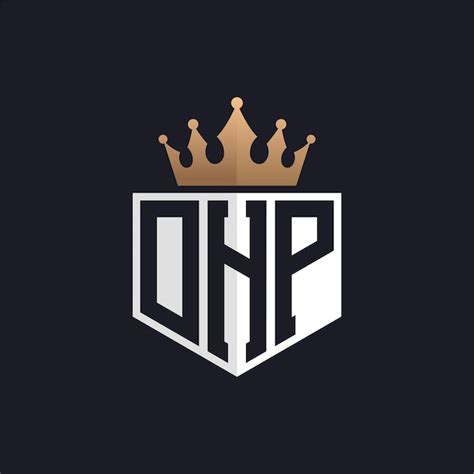 Premium Vector Luxury Dhp Logo With Crown Elegant Initials Dhp Letter