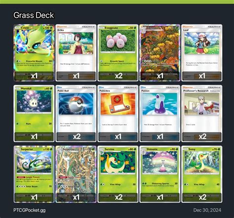 Grass Deck Pokémon Tcg Pocket