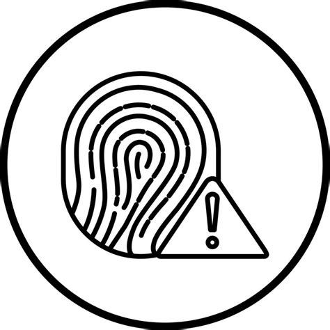 Biometric Error Vector Icon Style 22111128 Vector Art At Vecteezy