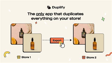 Duplify ‑ Duplicate Store Duplify The Easiest Way To Duplicate Your Shopify Store Shopify