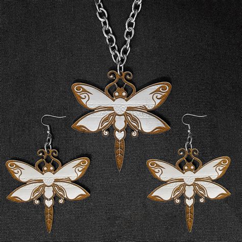 Butterfly Charm And Earrings Glowforge Shop